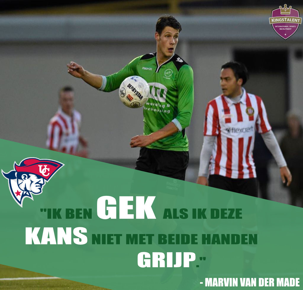 Marvin van der Made blikt vooruit op zijn avontuur bij University of ...
